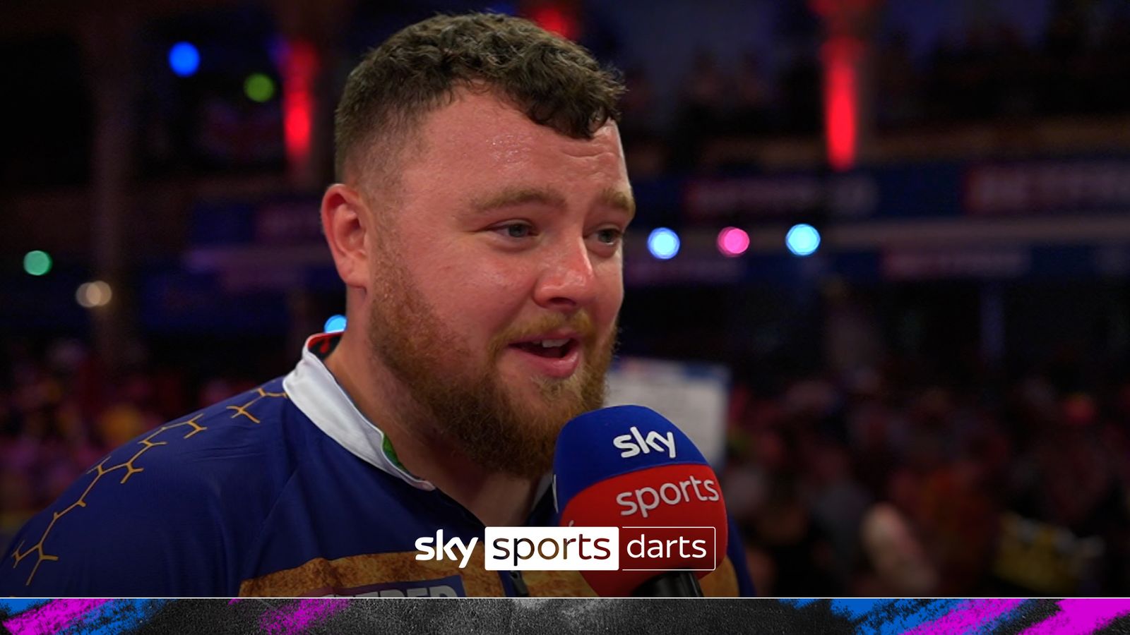 World Matchplay Darts: Josh Rock reaction after beating Gerwyn Price ...
