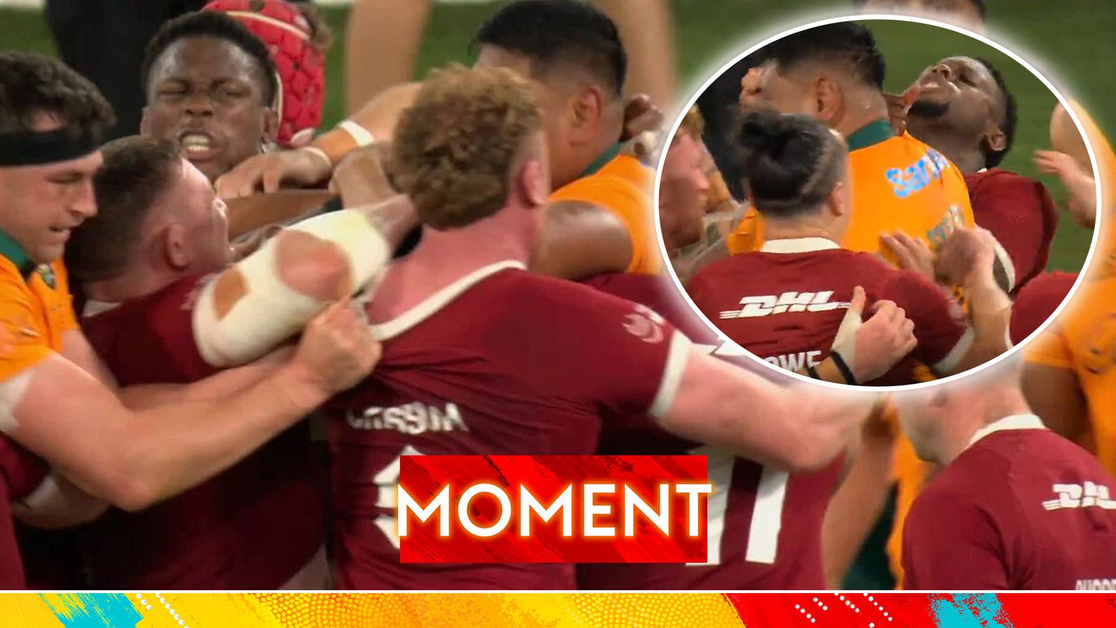 British and Irish Lions: Maro Itoje at centre of scuffle as forwards ...