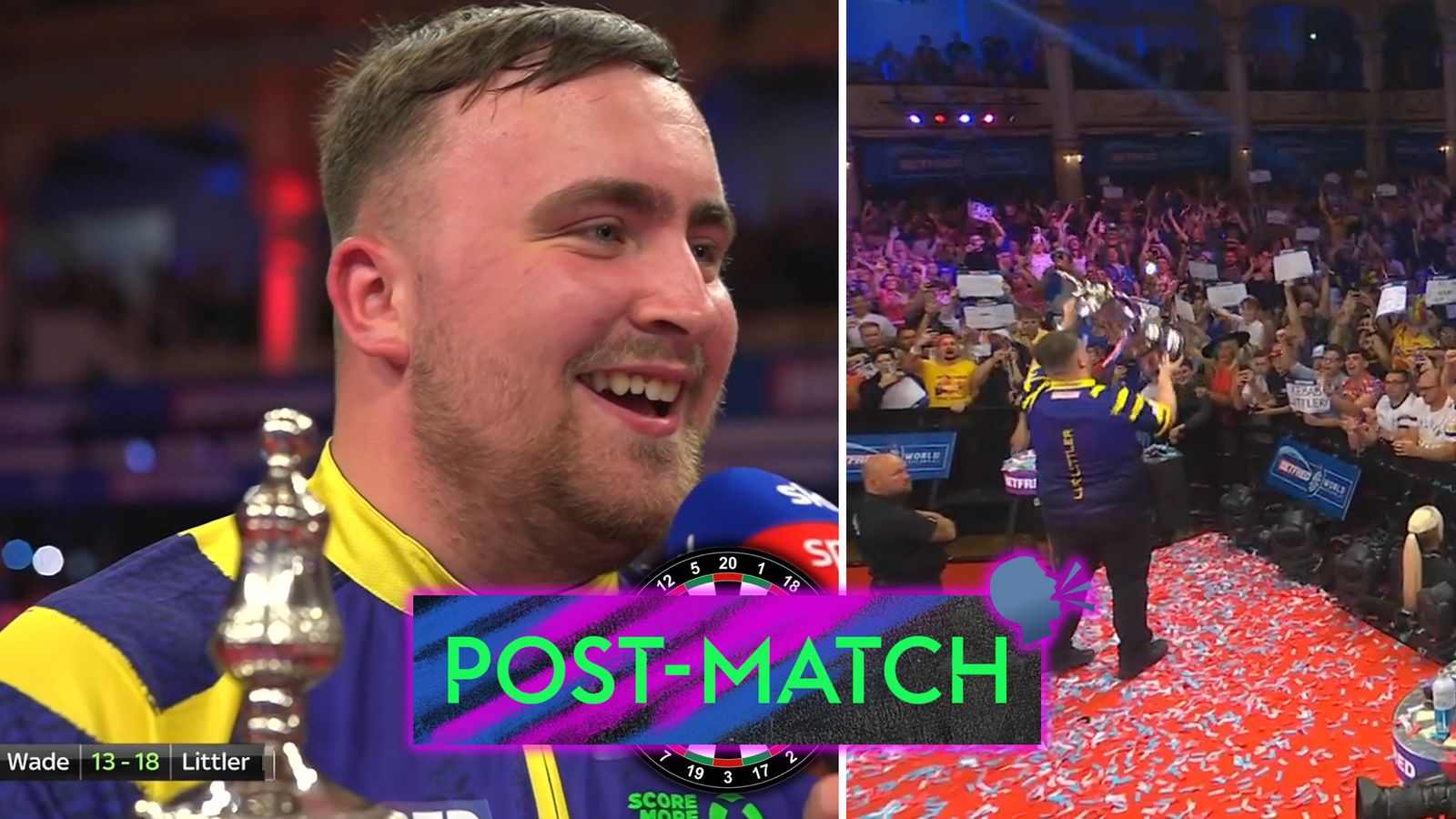 World Matchplay 2025: Luke Littler beats James Wade to win Phil Taylor Trophy and complete ...