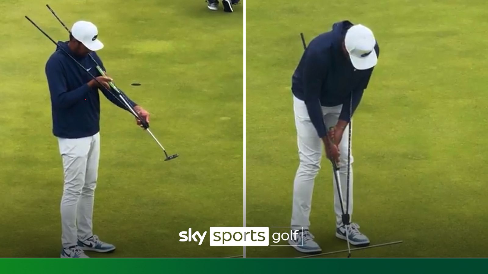 Tony Finau's new putting drill! Have you ever seen this before? | Golf ...