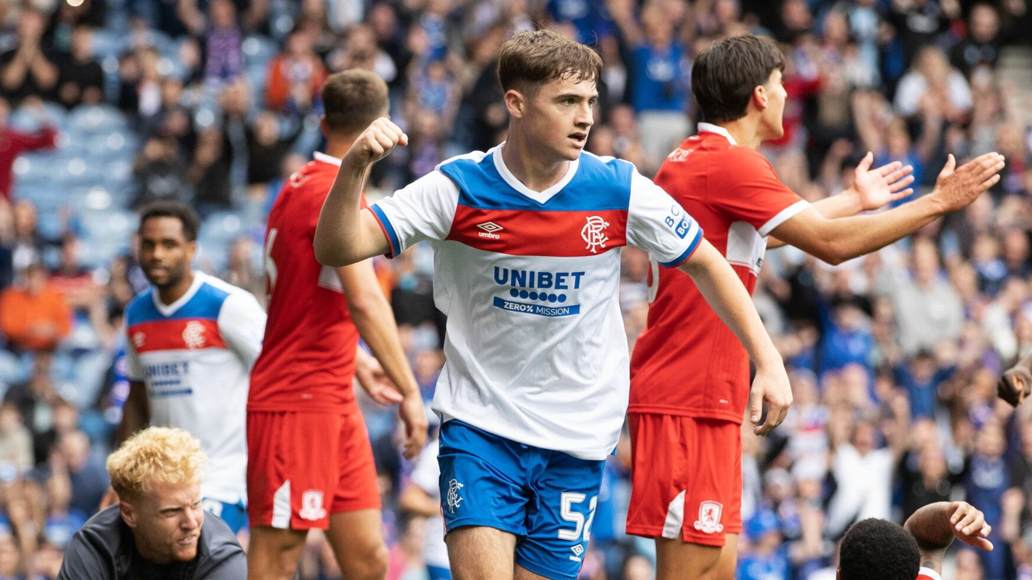 Rangers 2-2 Middlesbrough: Findlay Curtis scores again as Russell ...