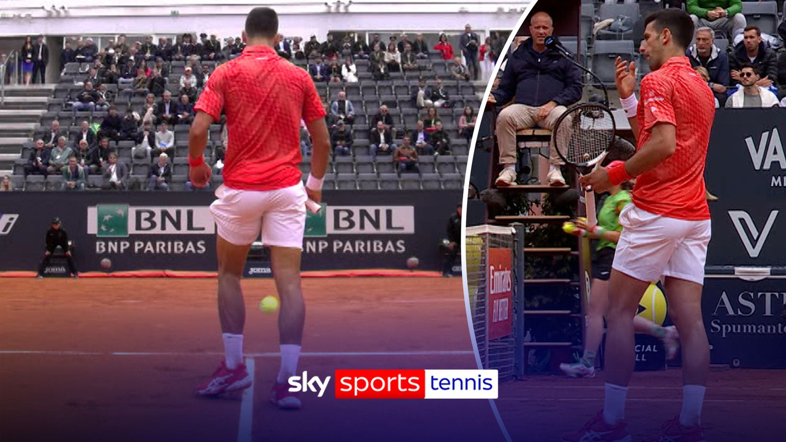 Flashback: Cameron Norrie smashes ball into Novak Djokovic's legs ...