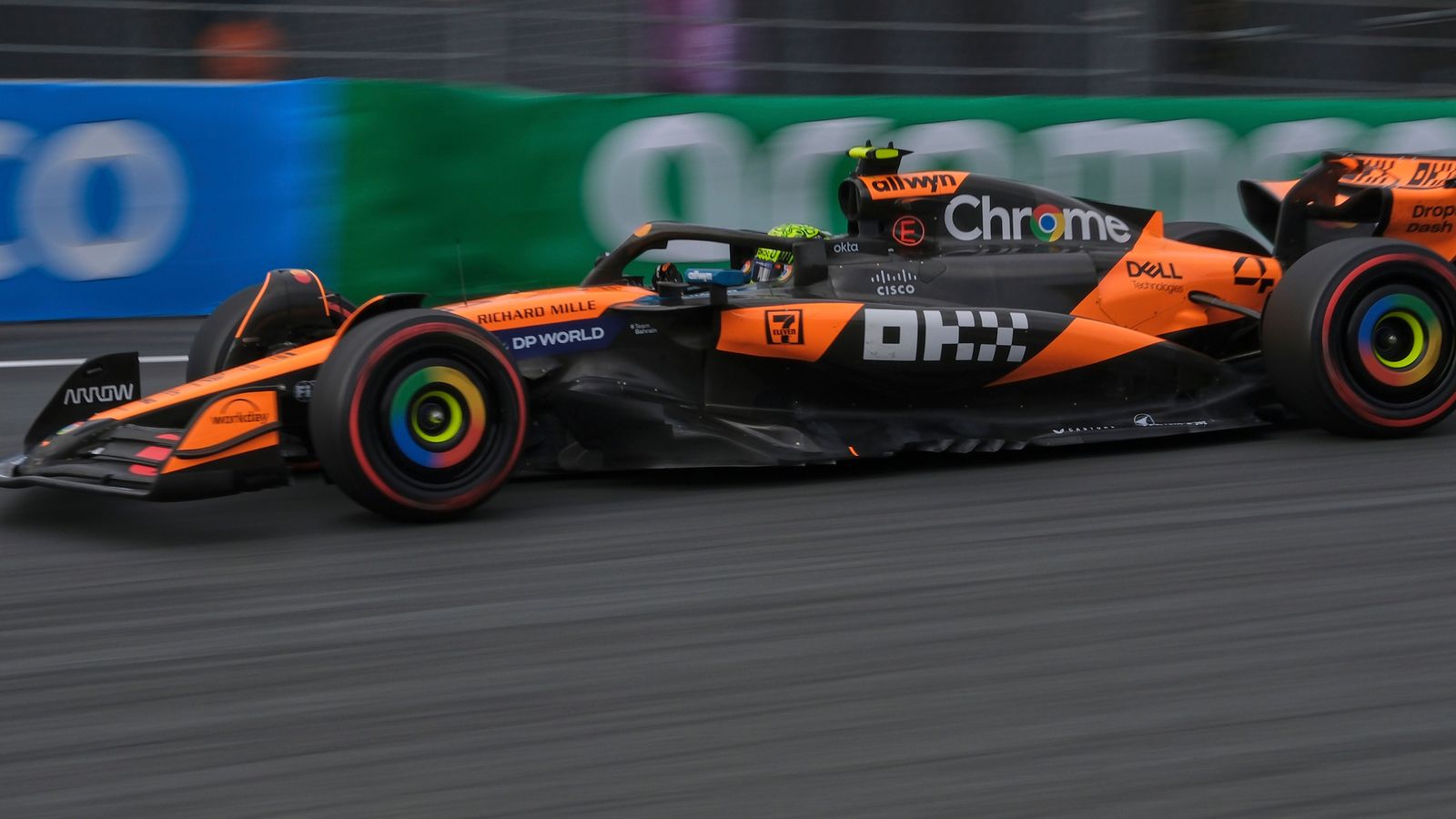 Dutch GP: Lando Norris just outpaces Fernando Alonso as Lance Stroll, Alex Albon crash in ...