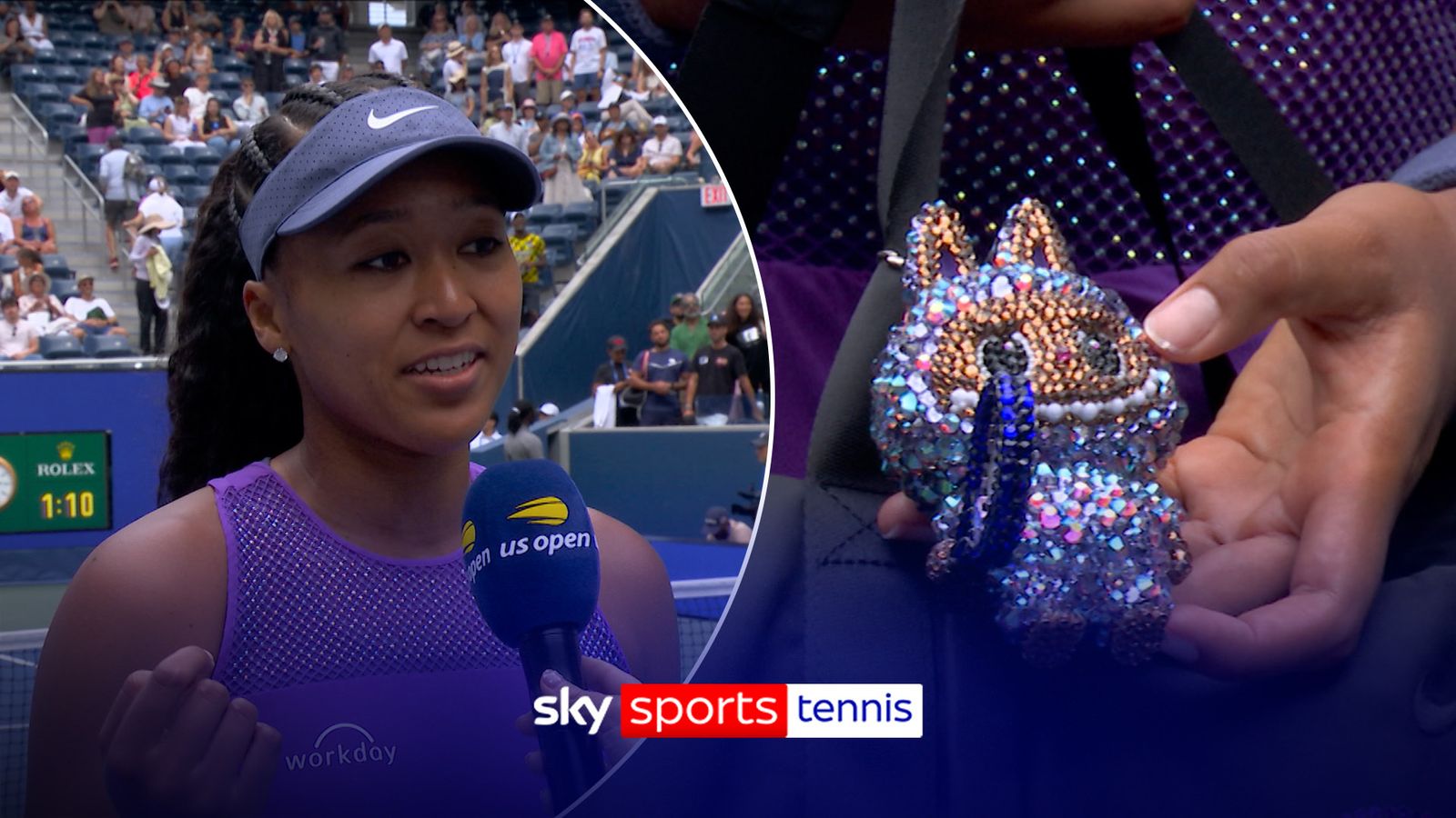 US Open: 'This is ARTHUR FLASH' | Naomi Osaka shows off her 'Day Labubu ...