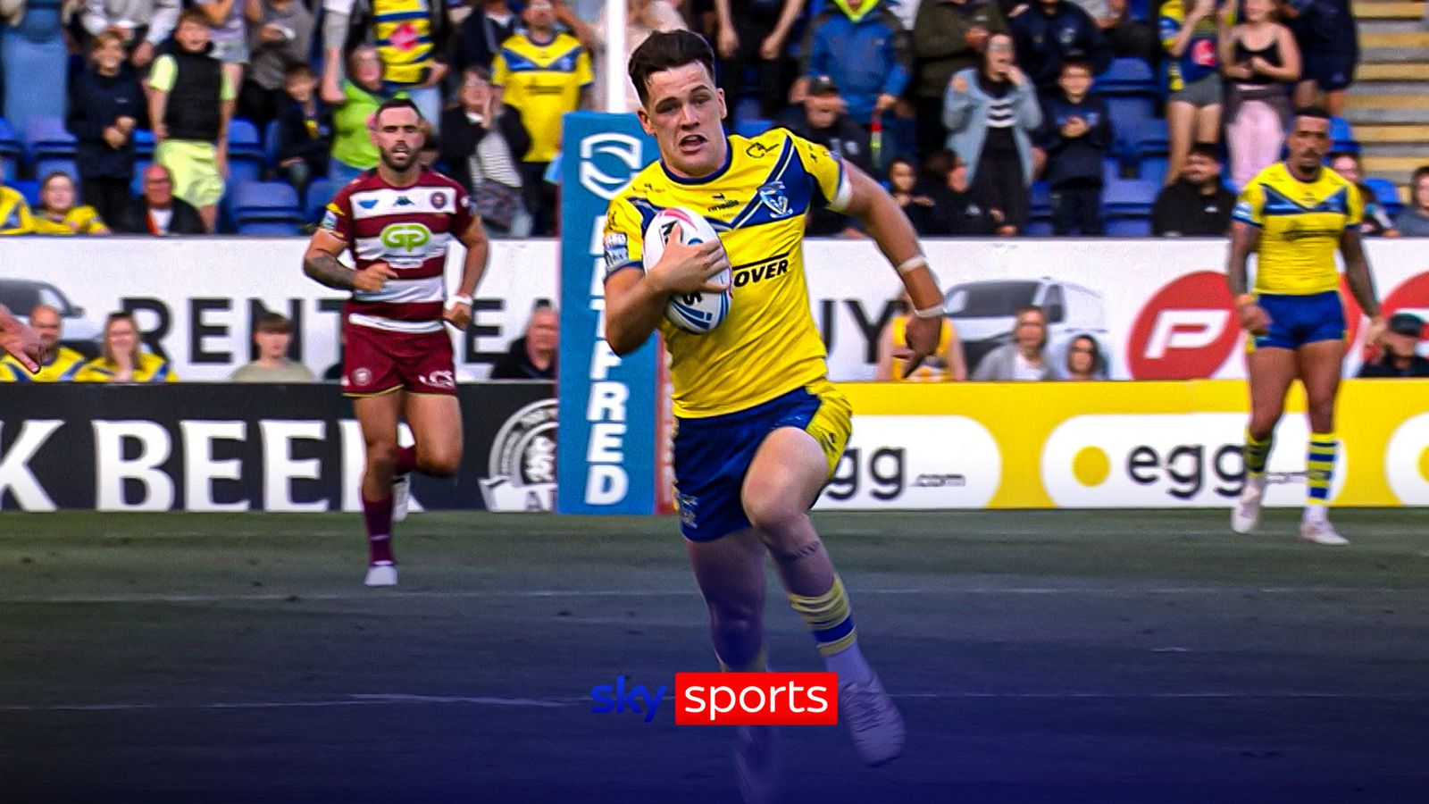 Warrington Wolves vs Wigan Warriors | Josh Thewlis intercepts and ...