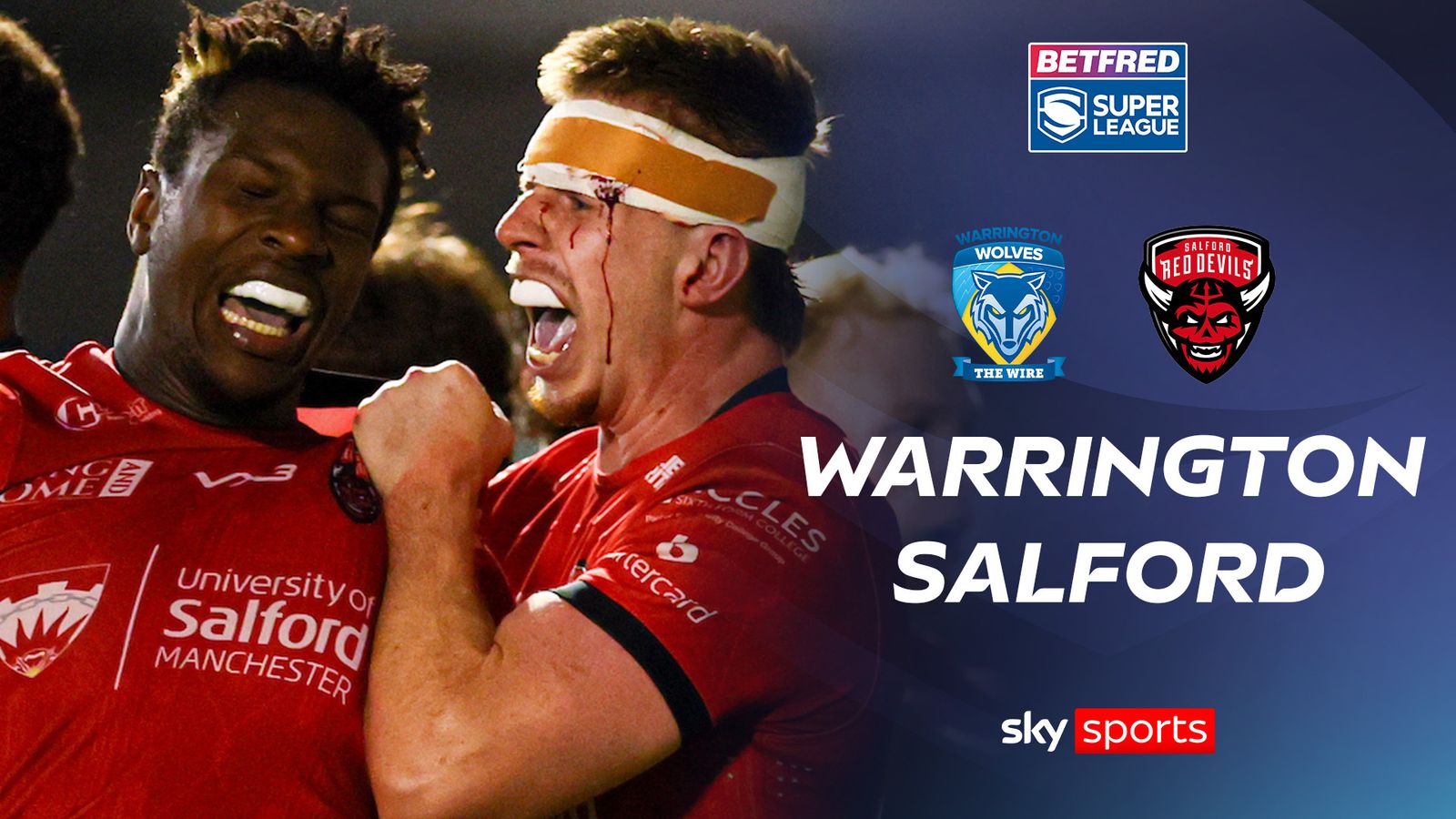 Warrington Wolves 12-25 Salford Red Devils | Super League Highlights | Rugby League News | Sky ...