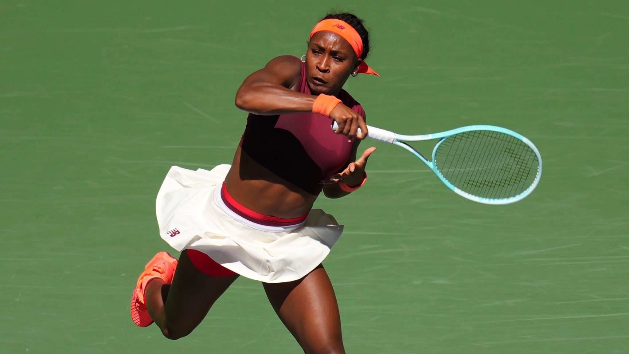 US Open: Coco Gauff beats Magdalena Frech after recent serve issues to set up Naomi Osaka clash ...
