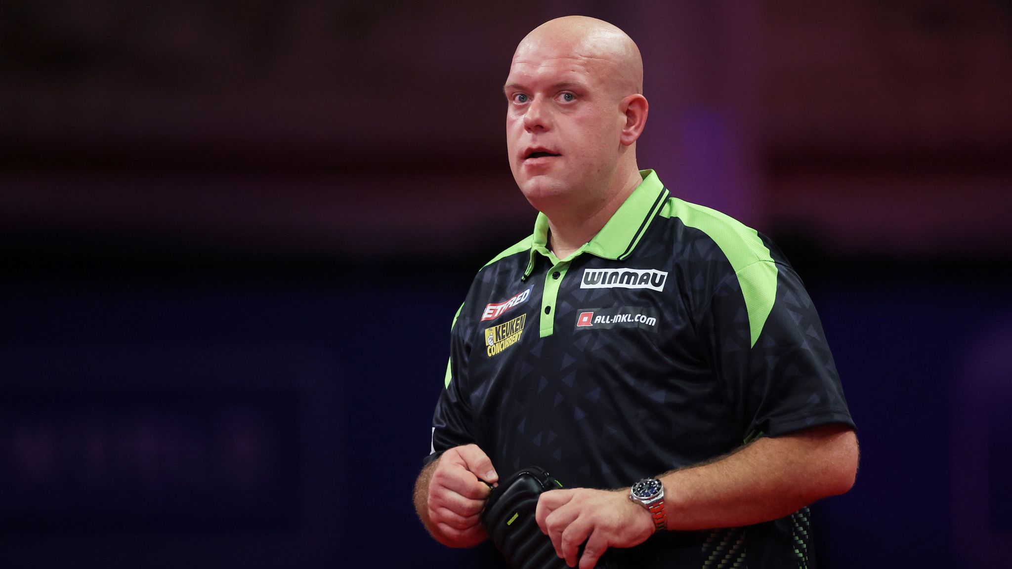 Flanders Darts Trophy: Luke Littler cruises through but Michael van ...