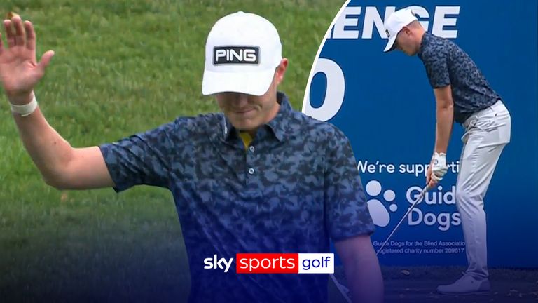 Ben Schmidt hits hole-in-one on the 14th hole at British Masters | Golf News | Sky Sports