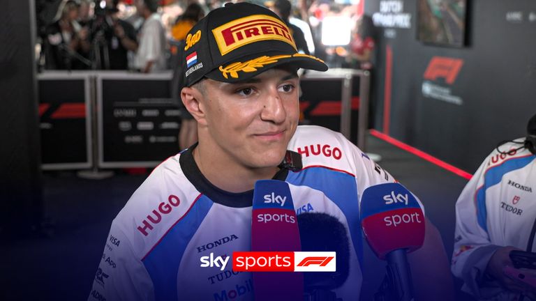 Dutch GP: Isack Hadjar reacts to surprise maiden podium | F1 News | Sky ...