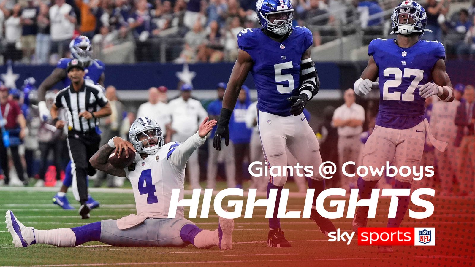 New York Giants at Dallas Cowboys | 2025 Week Two NFL highlights | NFL News | Sky Sports