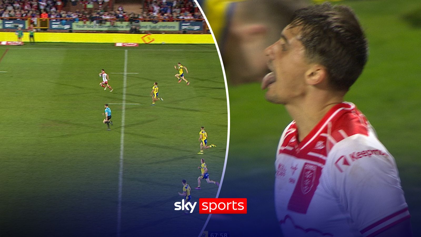 Hull KR vs Warrington Wolves: Arthur Mourgue scores brilliant ...