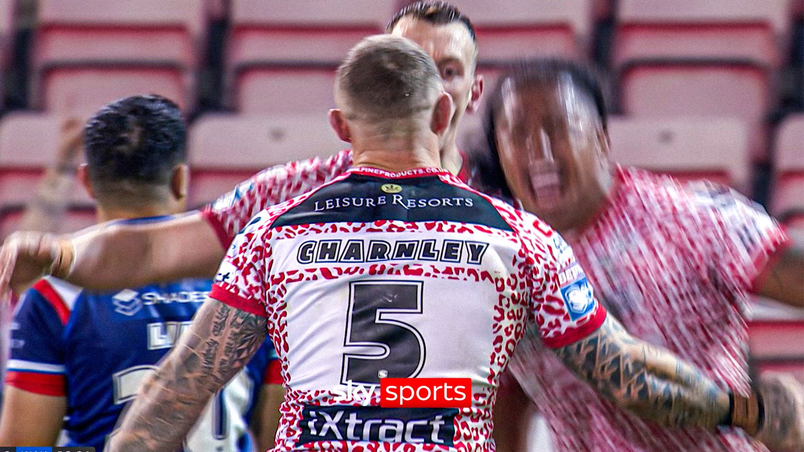 Josh Charnley extends Leigh Leopards' lead against Wakefield Trinity ...