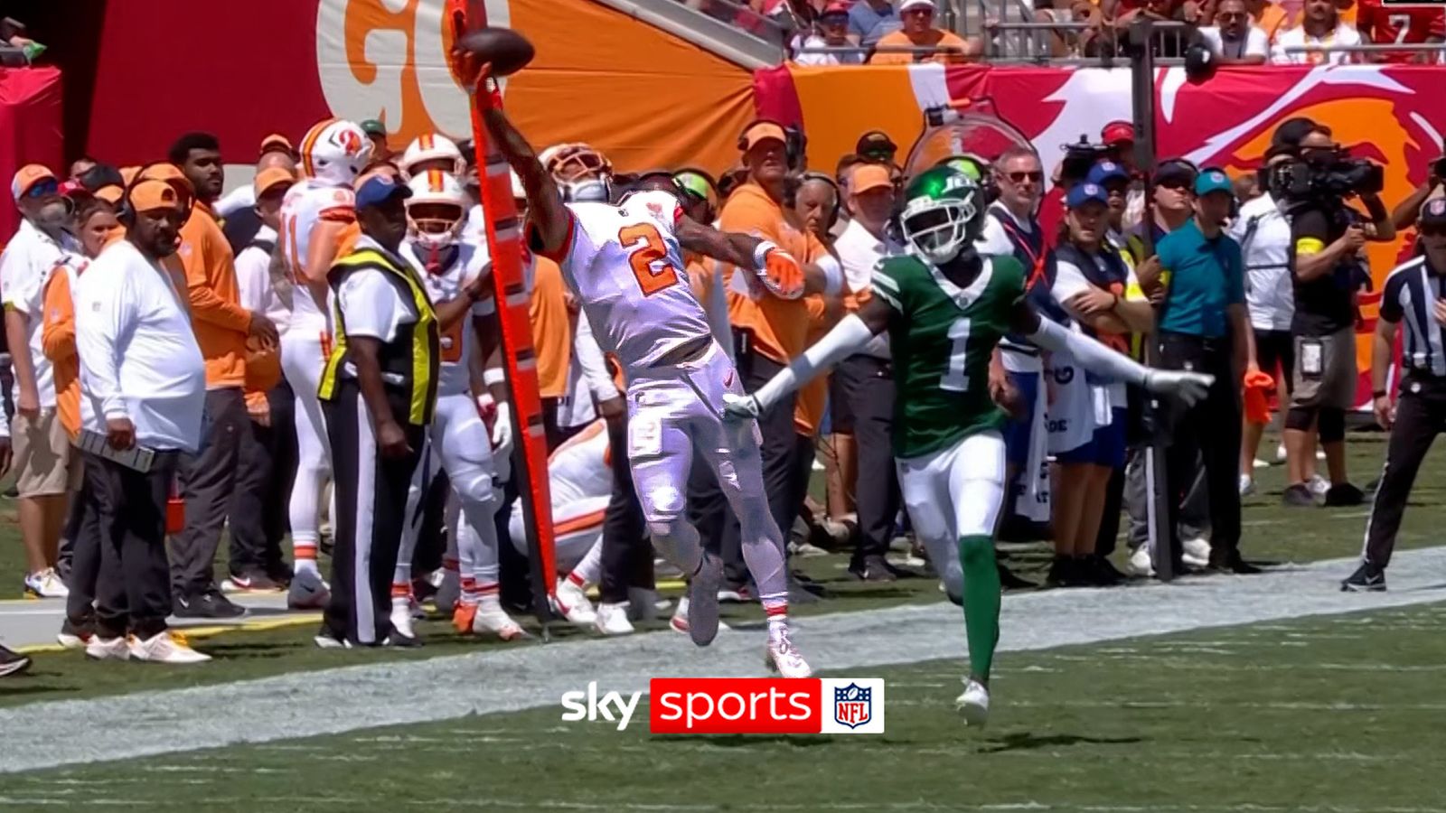 NFL: Tampa Bay Buccaneers vs New York Jets | Emeka Egbuka makes ...