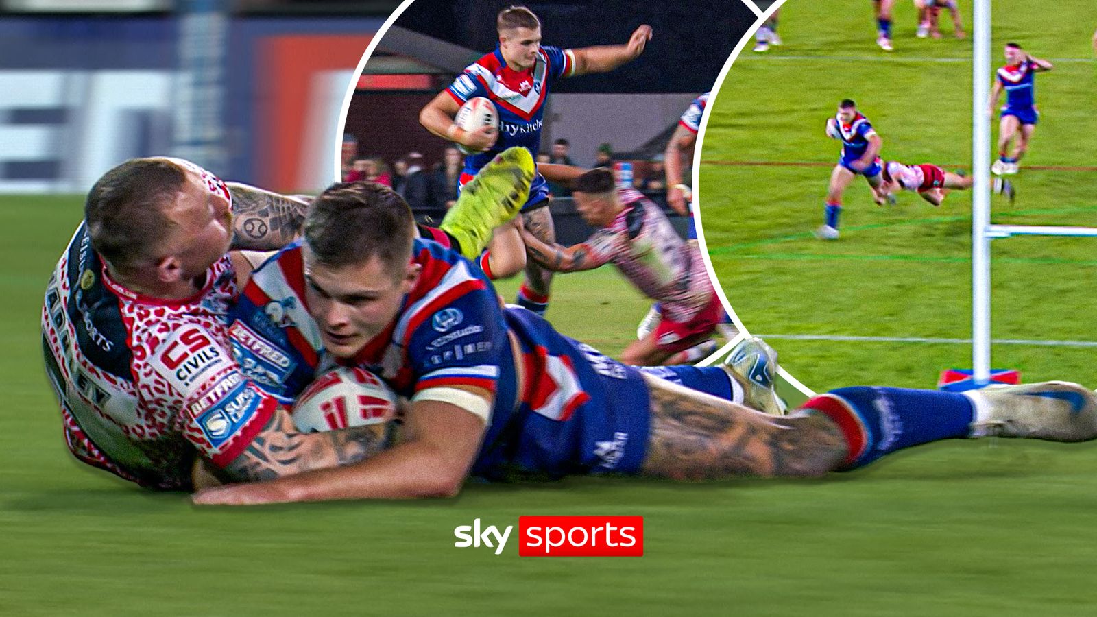 Cameron Scott scores wonderful try for Wakefield Trinity against Leigh Leopards! | Rugby League ...