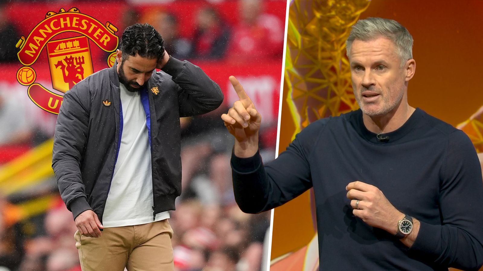 Jamie Carragher says Ruben Amorim at Man Utd is a disaster for him and ...