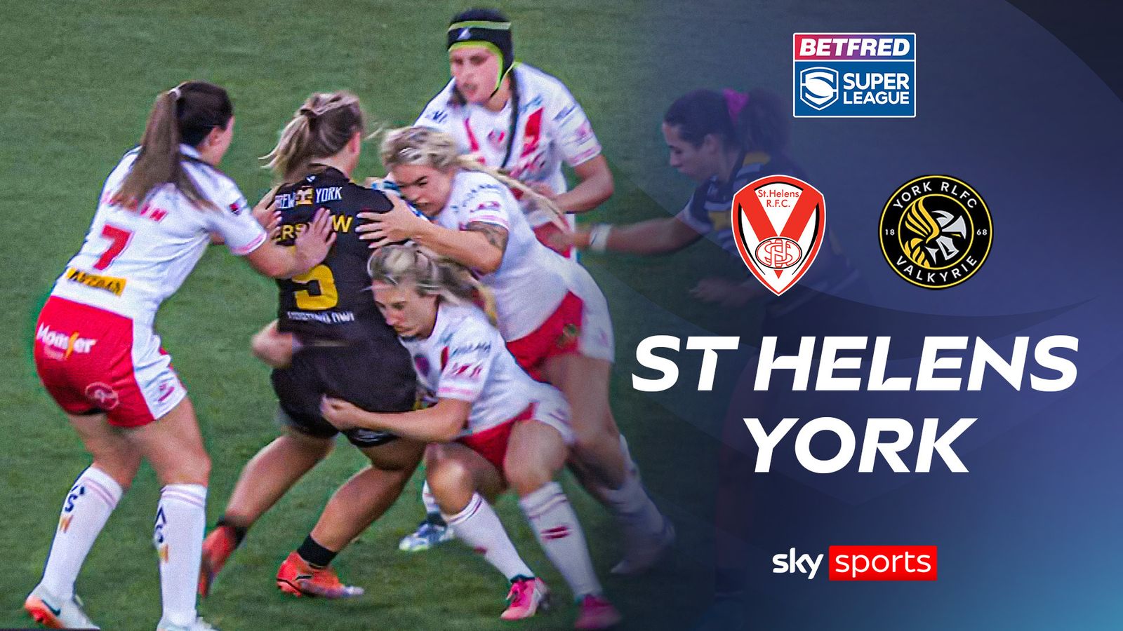 St Helens Women 12-8 York Valkyrie | Women's Super League highlights ...