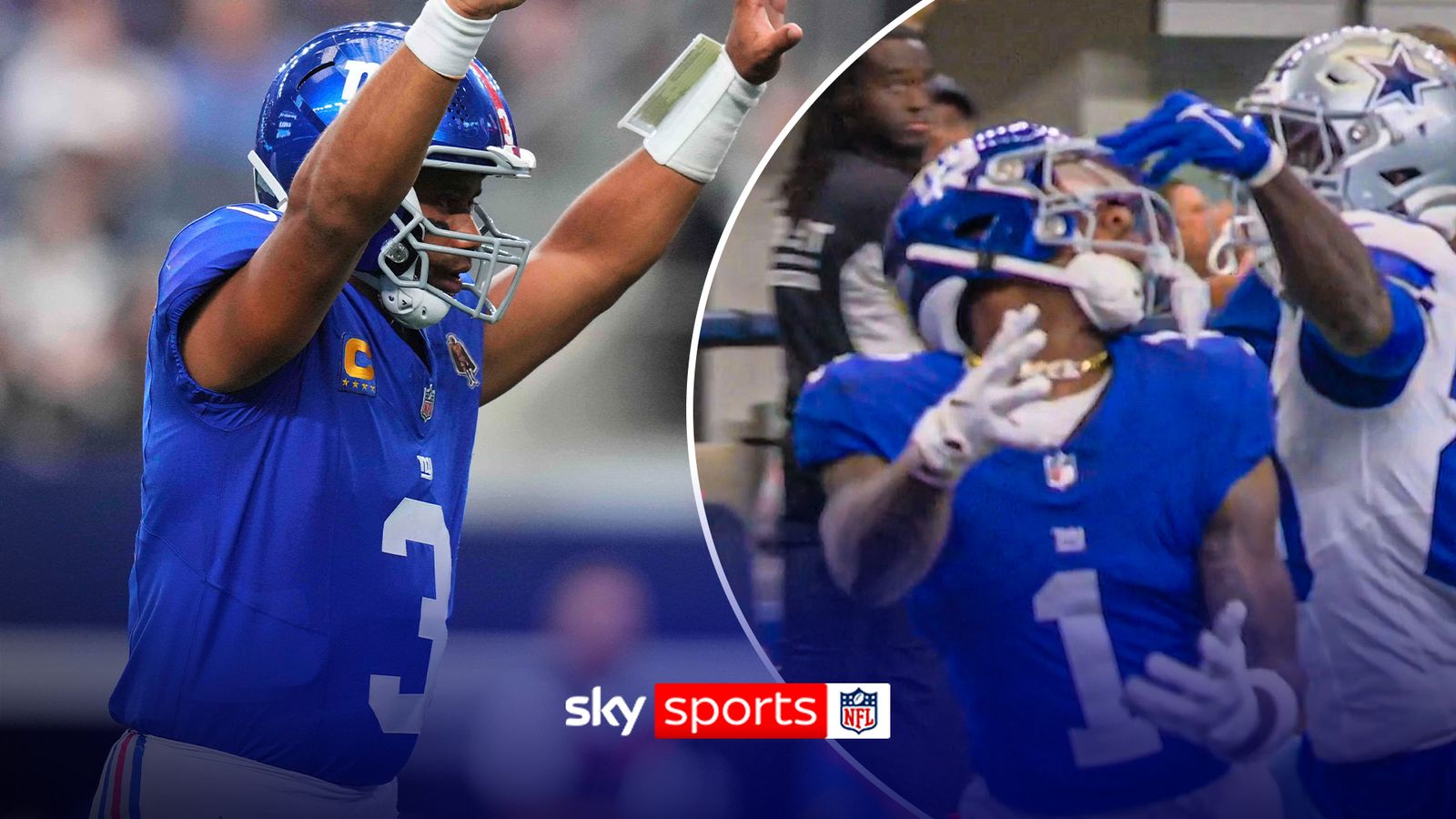 Giants vs Cowboys: Veteran quarterback Russell Wilson rolls back years ...