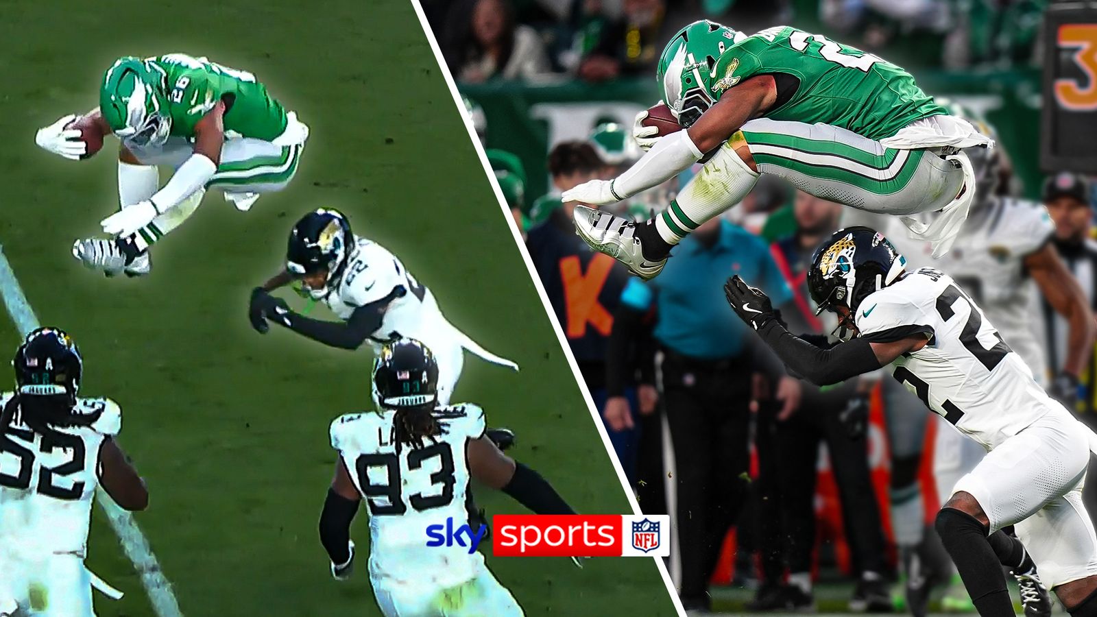 Saquon Barkley's reverse hurdle for Philadelphia Eagles - the NFL's ...