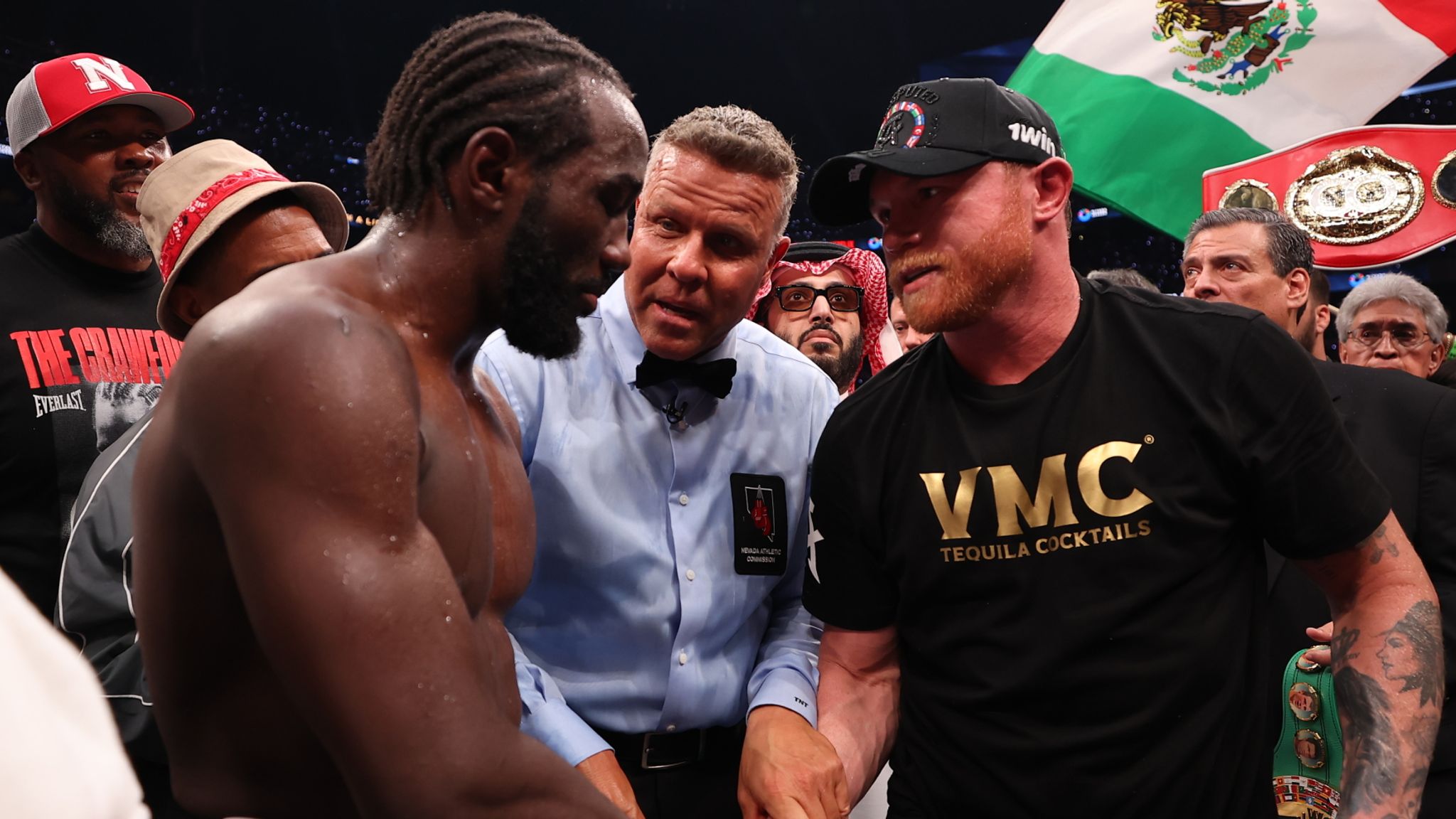 Terence Crawford stuns Canelo Alvarez in Las Vegas to become undisputed ...