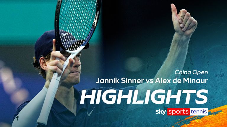 Jannik Sinner vs Alex de Minaur | China Open highlights | Tennis News | Sky Sports