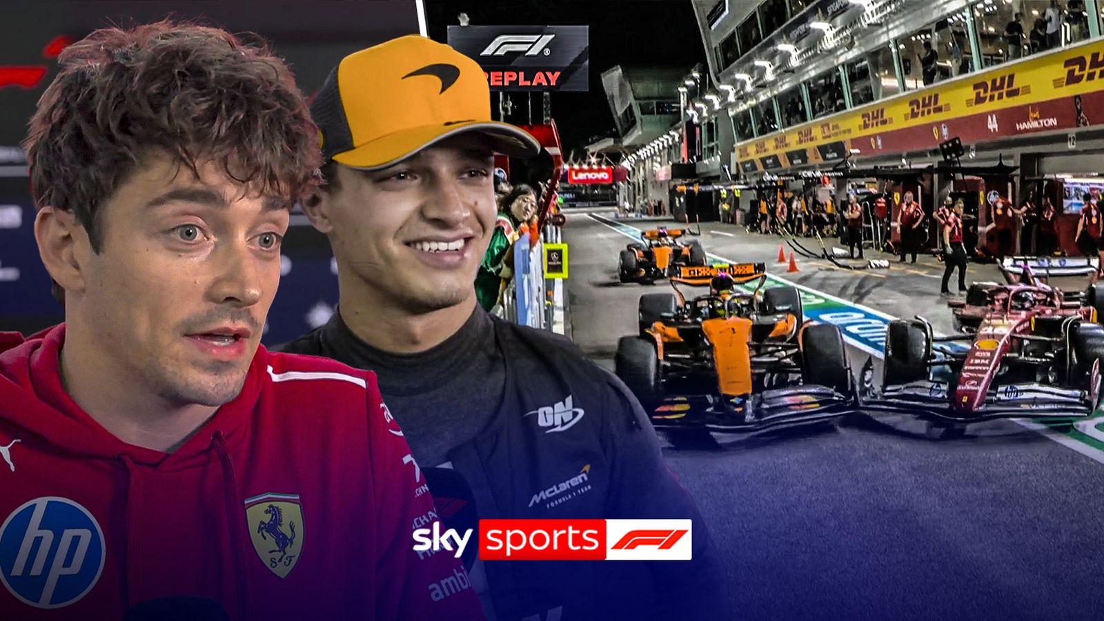 Singapore GP: Oscar Piastri tops chaotic second practice as Charles Leclerc hits Lando Norris in ...