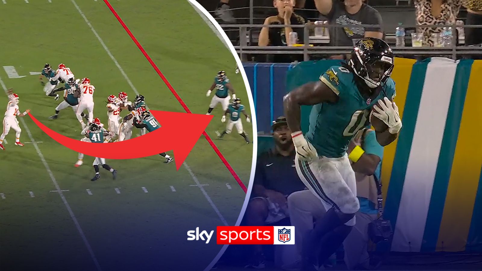 Devin Lloyd's pick-six against Patrick Mahomes for outrageous 99-yard ...