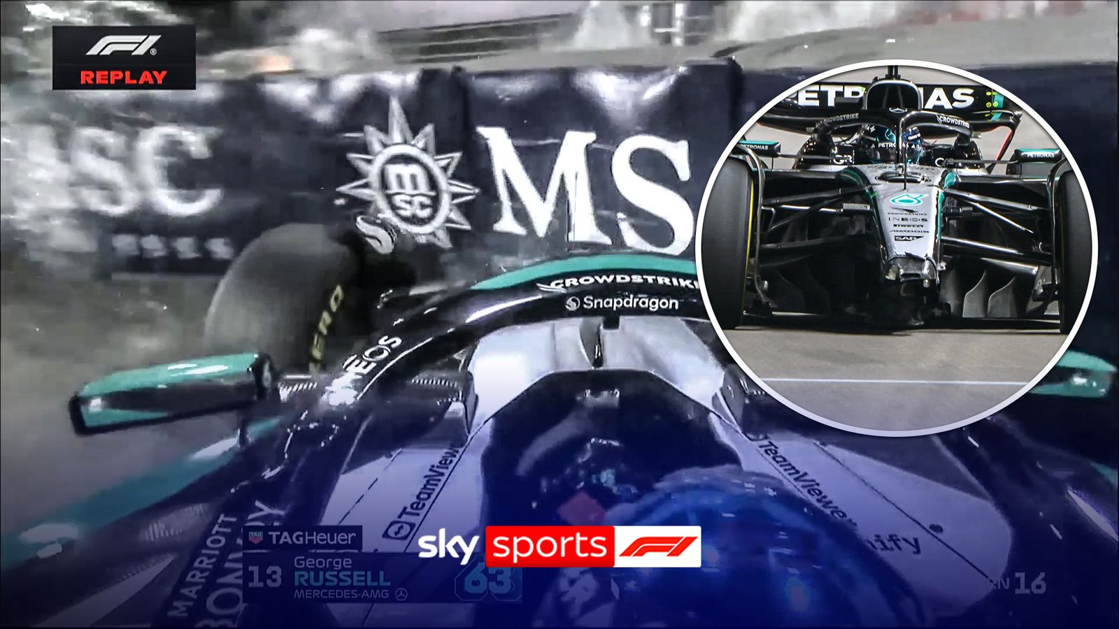 Singapore GP: Oscar Piastri tops chaotic second practice as Charles Leclerc hits Lando Norris in ...