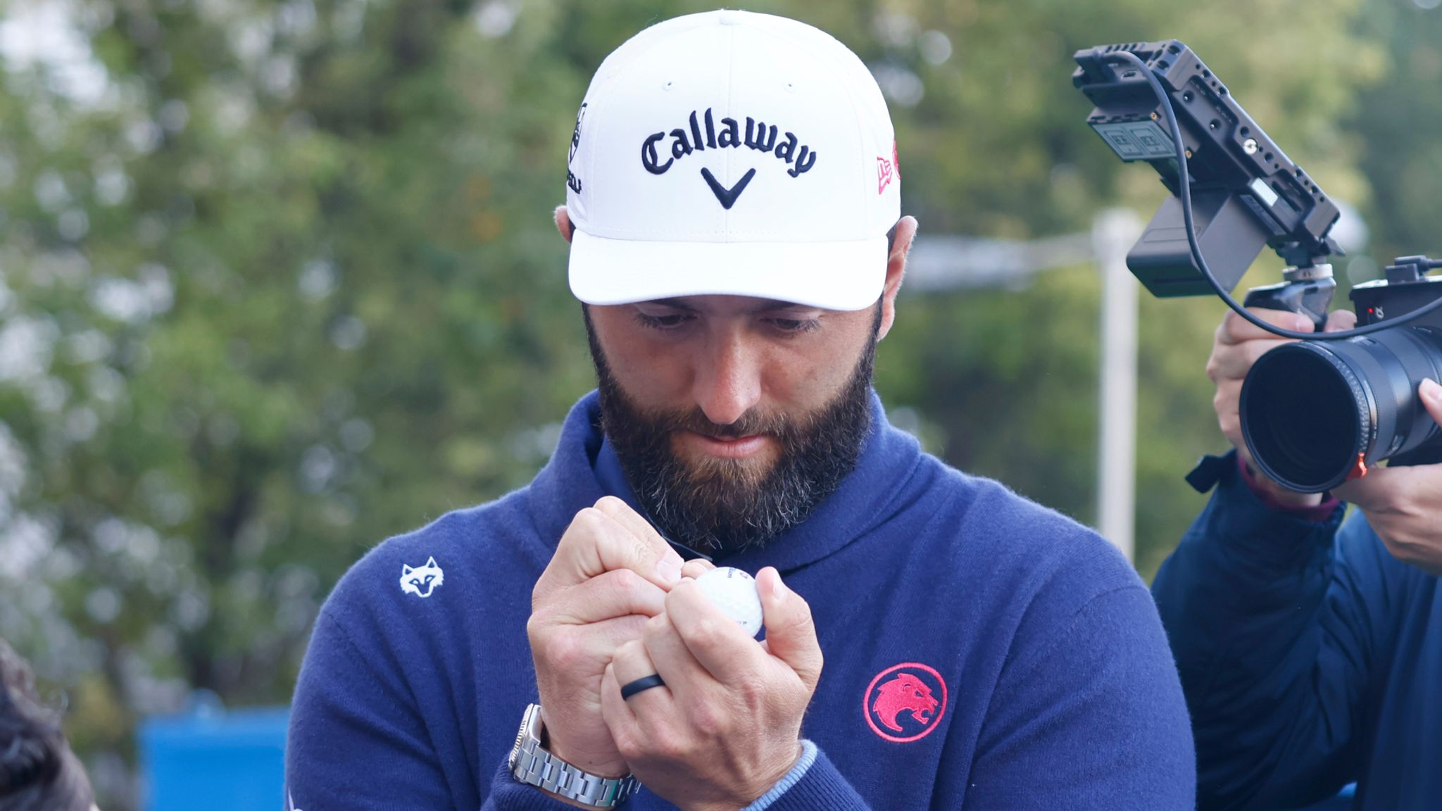 Jon Rahm: Ryder Cup star argues with official as Sam Bairstow and Marco Penge start well in Open ...