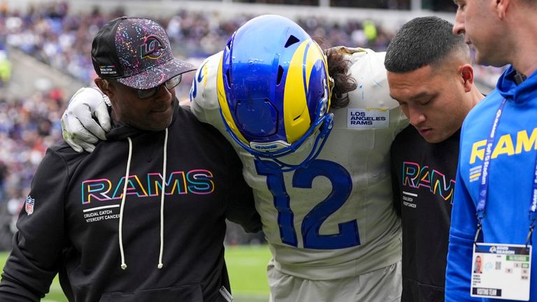 NFL London: Puka Nacua suffers injury ahead of Los Angeles Rams game against Jacksonville ...