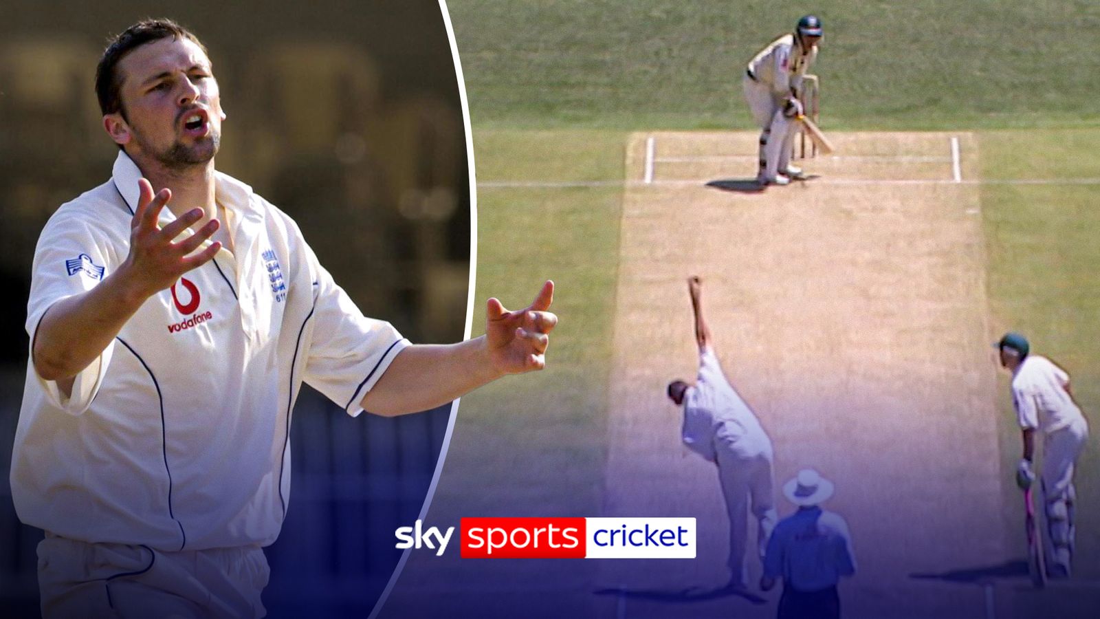 The Ashes: Steve Harmison bowls a wide on the first ball of the entire ...