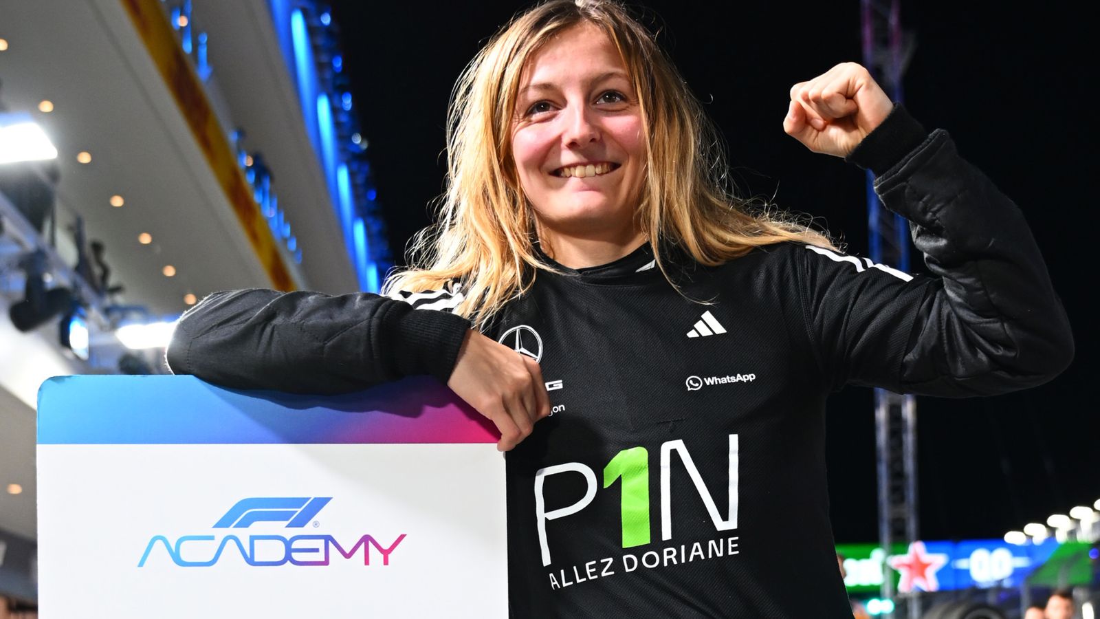 F1 Academy: Doriane Pin wins 2025 title in Las Vegas as Mercedes driver ...