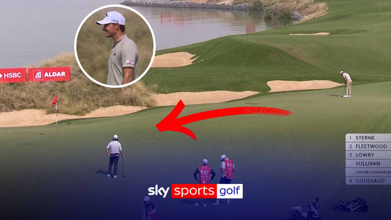 Golf: Rasmus Hojgaard hits monster putt in Abu Dhabi HSBC Championship ...