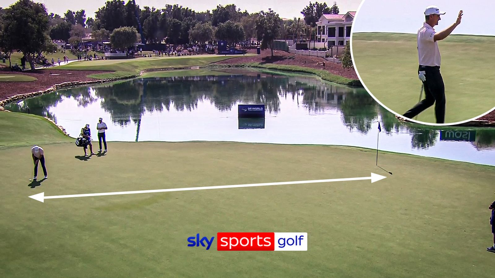 DP World Tour Championship: Justin Rose holes a MONSTER putt! | Golf ...