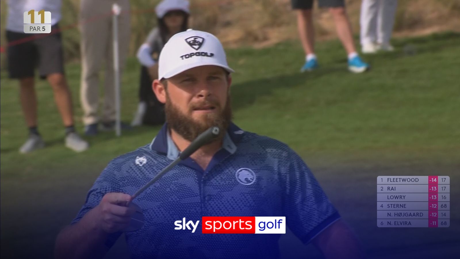 Abu Dhabi HSBC Championship: Tyrrell Hatton misses putt and offers ...