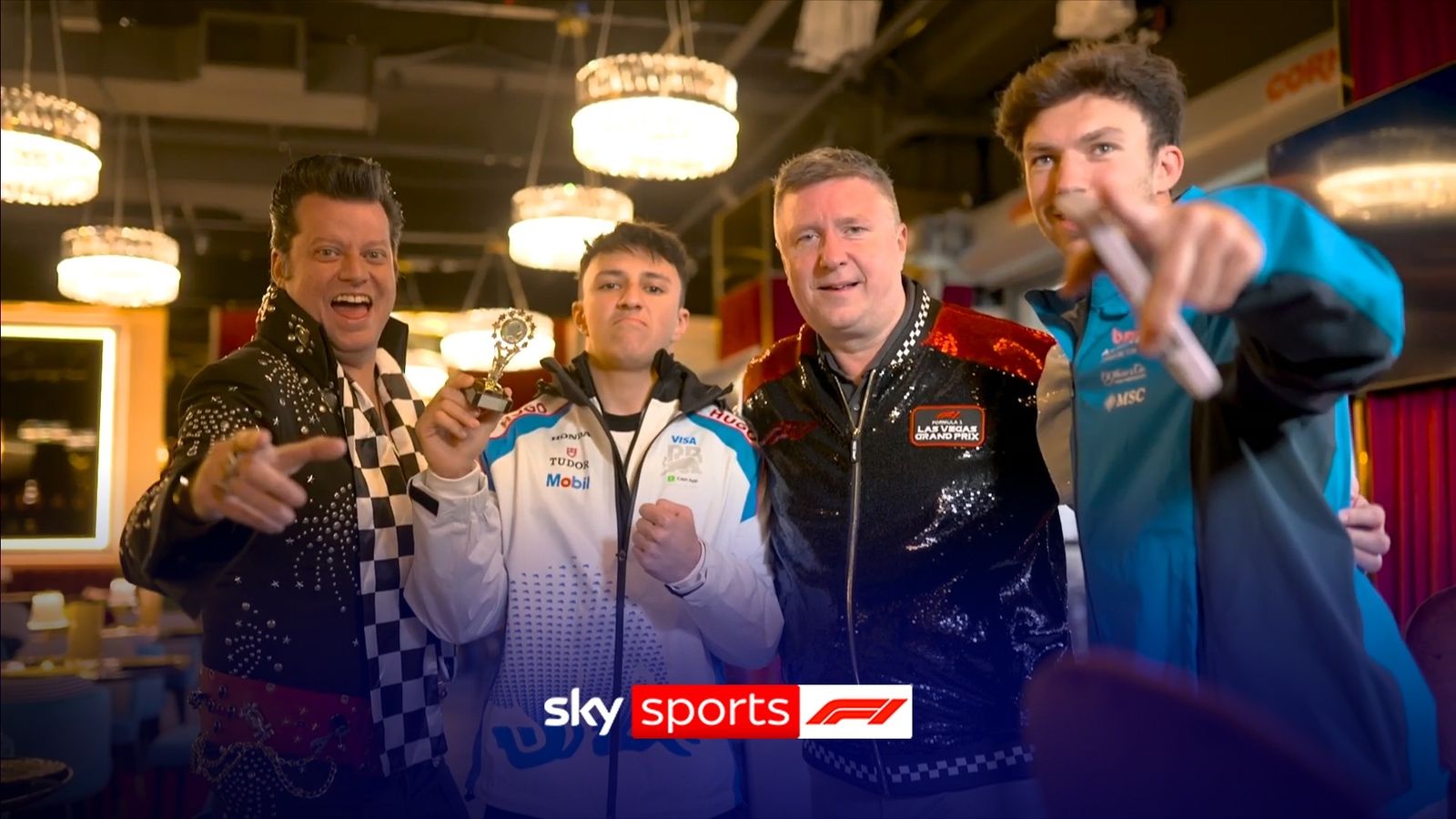 Las Vegas GP: David Croft and Elvis host fun-filled quiz with Alpine's ...