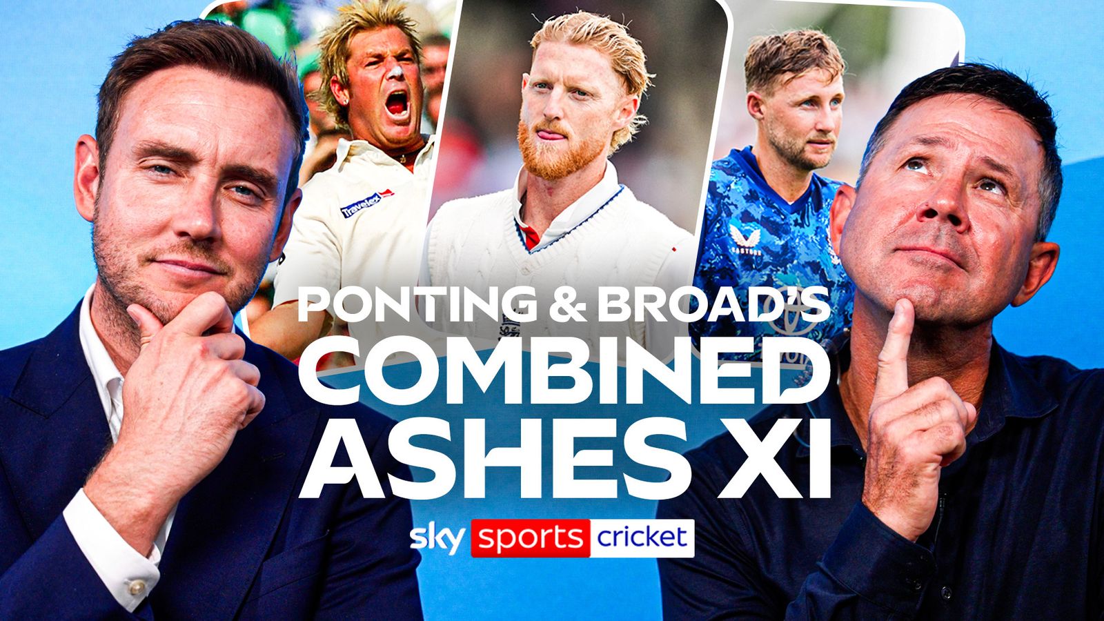The Ashes: Ricky Ponting and Stuart Broad select all-time combined XI ...