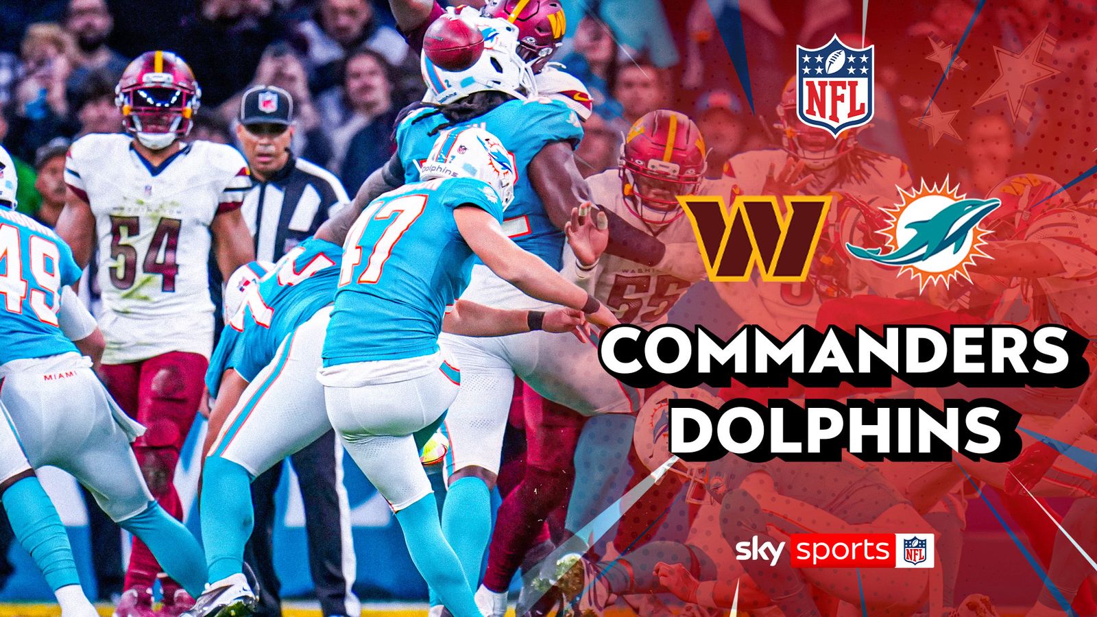 Washington Commanders @ Miami Dolphin | Week 11 NFL highlights | NFL News | Sky Sports