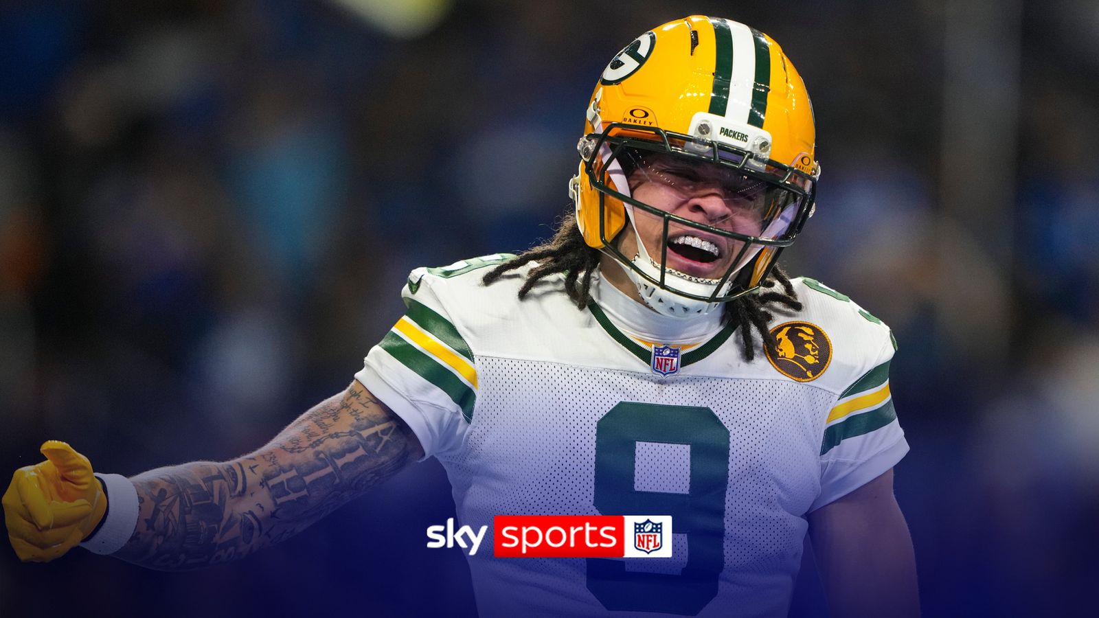 Green Bay Packers @ Detroit Lions | Christian Watson collects Jordan ...