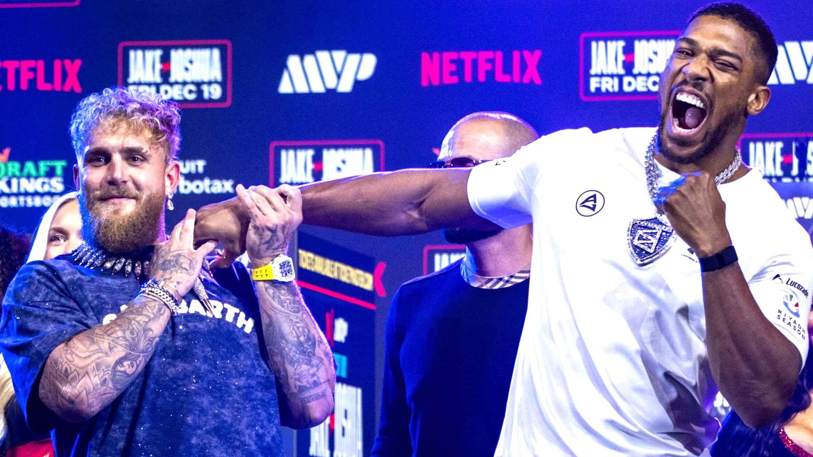 Jake Paul vs Anthony Joshua: Heated words exchanged between YouTube ...