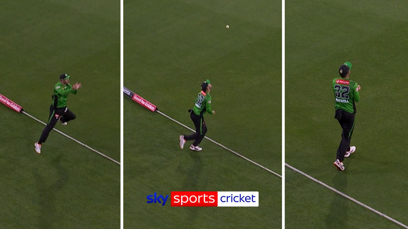 Cricket: Glenn Maxwell takes a spectacular boundary catch in the Big ...