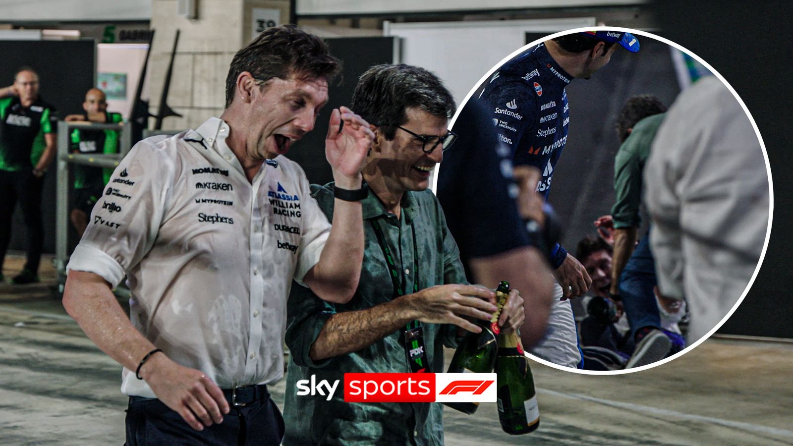 Qatar GP: Hilarious moment James Vowles falls to the floor during ...