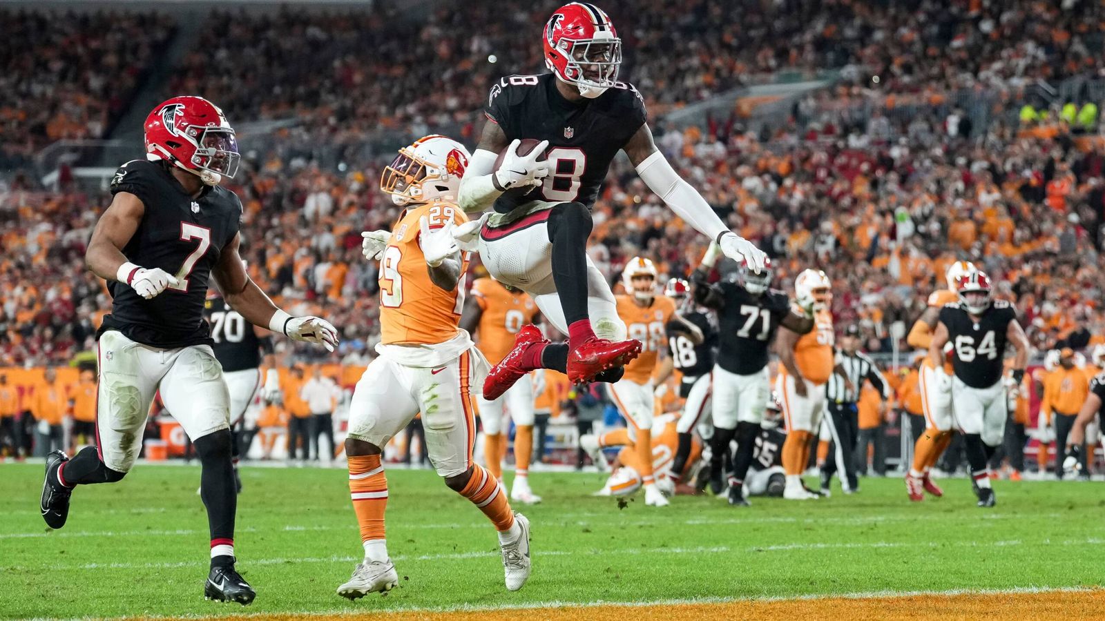 NFL: Kyle Pitts scores three touchdowns as Atlanta Falcons beat Tampa ...