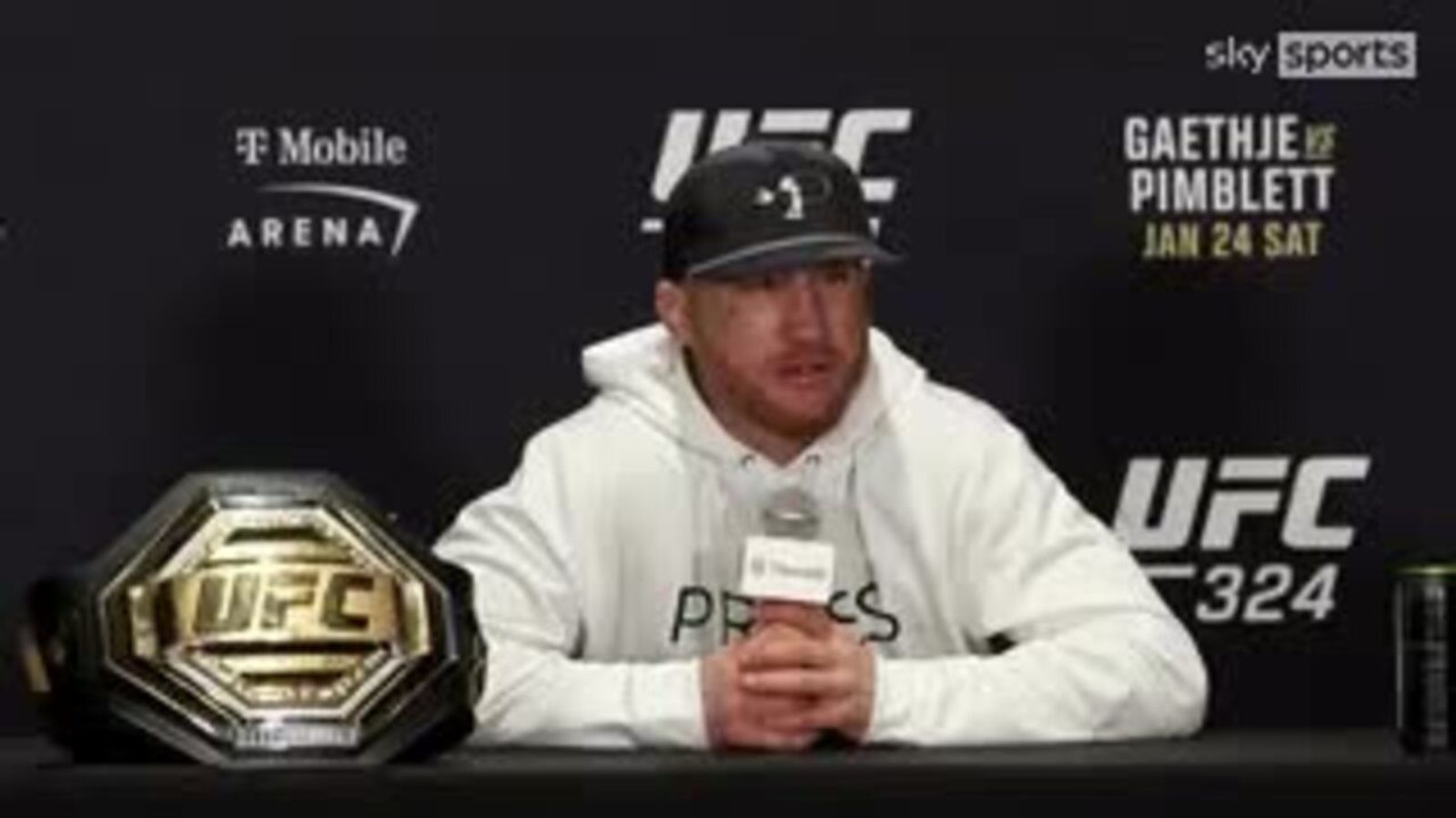 Justin Gaethje speaks after overcoming Paddy Pimblett to win title at ...