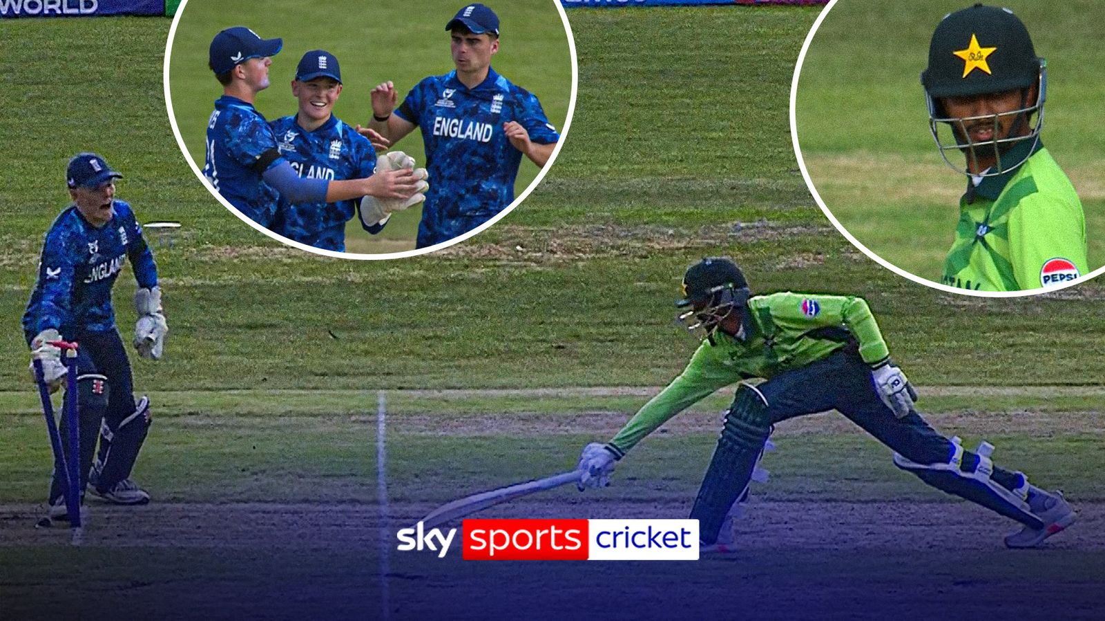Pakistan's Ali Raza run out in bizarre fashion as England U19s win ...