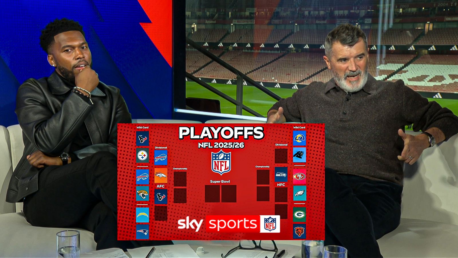 NFL playoff predictions with Daniel Sturridge and Roy Keane | NFL News ...