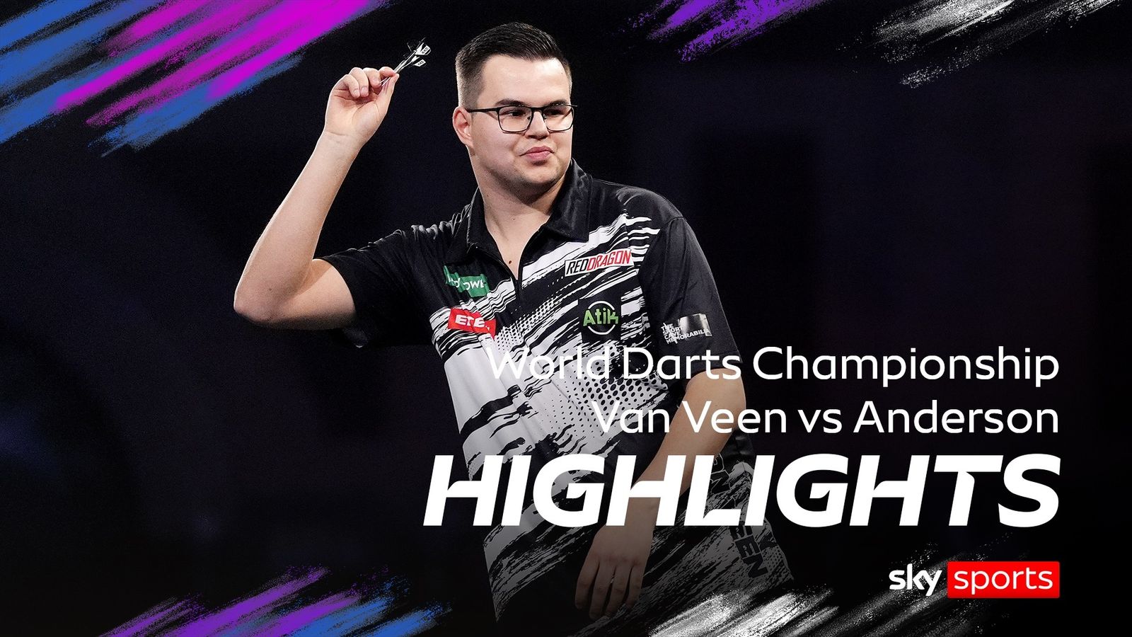 World Darts Championship: Gian van Veen vs Gary Anderson highlights ...