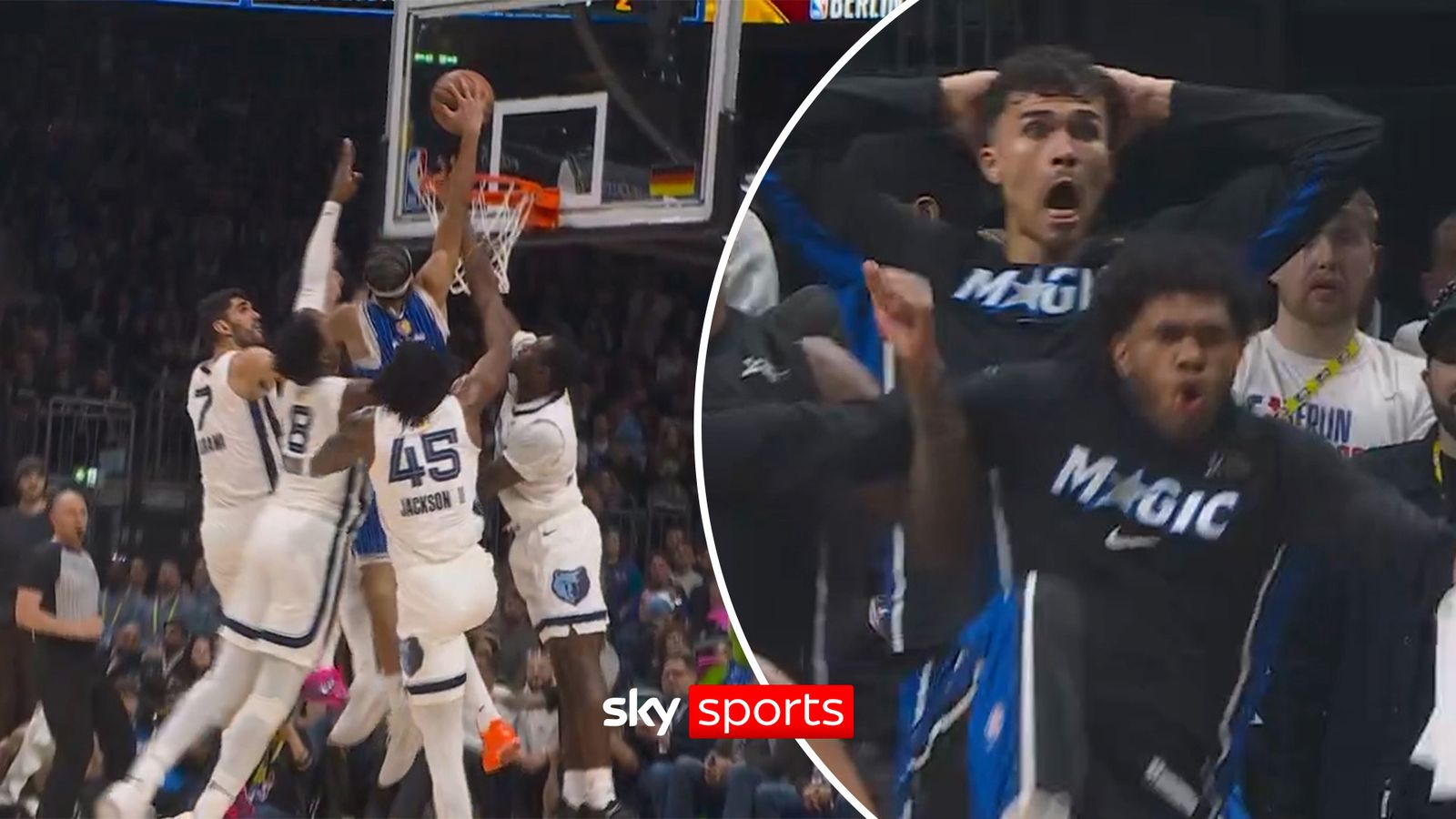 NBA: Orlando Magic stars dunks on FOUR Memphis Grizzlies' defenders ...