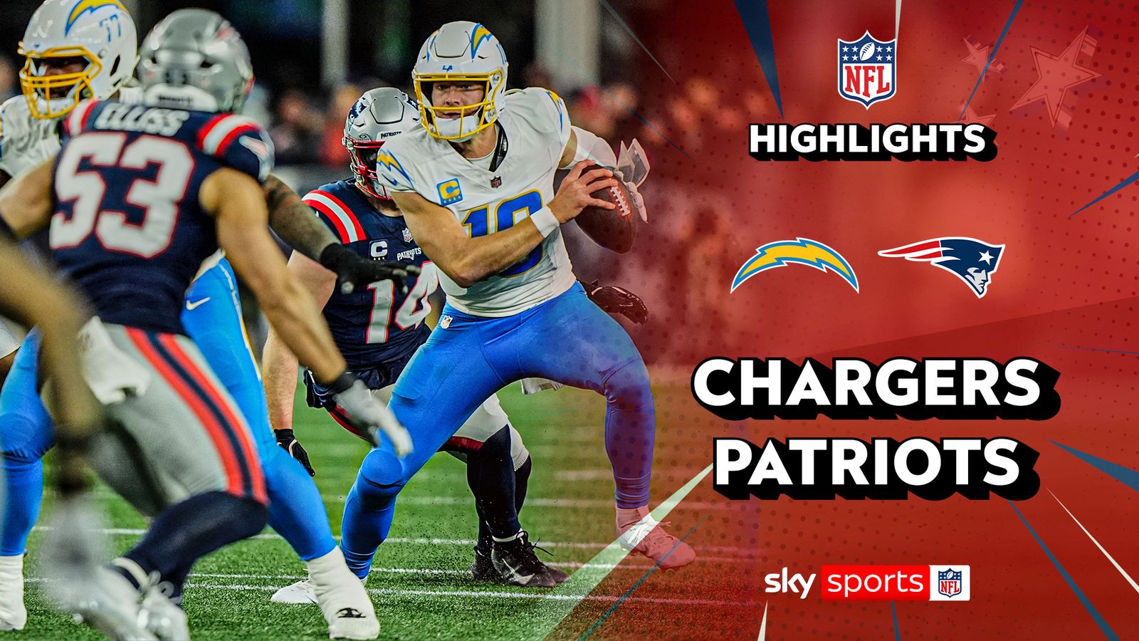 NFL: Los Angeles Chargers @ New England Patriots | Wild Card Weekend ...