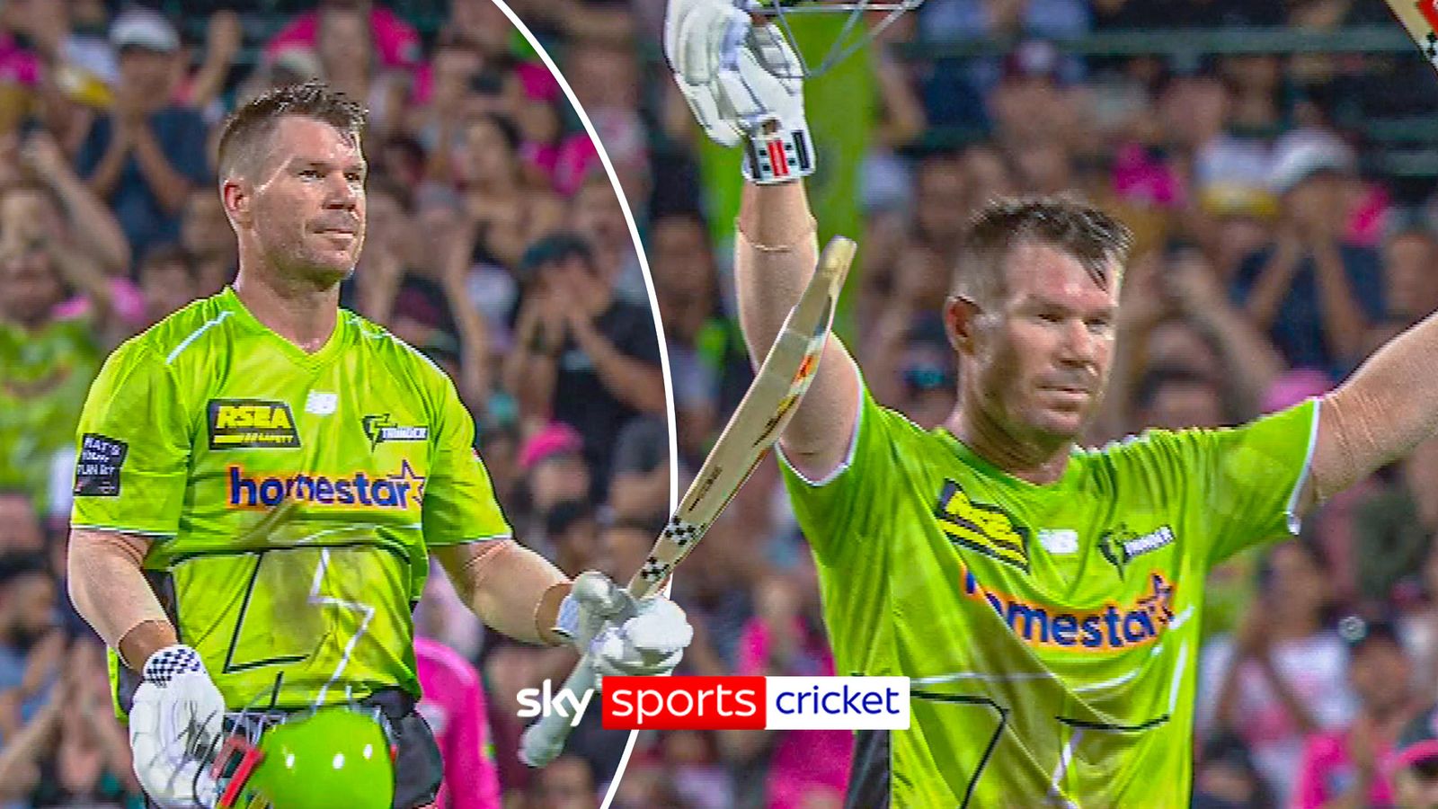 The BEST of David Warner's 'stunning' century for the Sydney Thunder vs ...